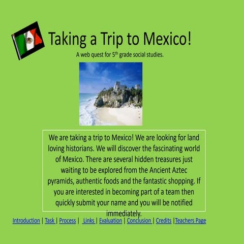 Mexico web quest | PPTX