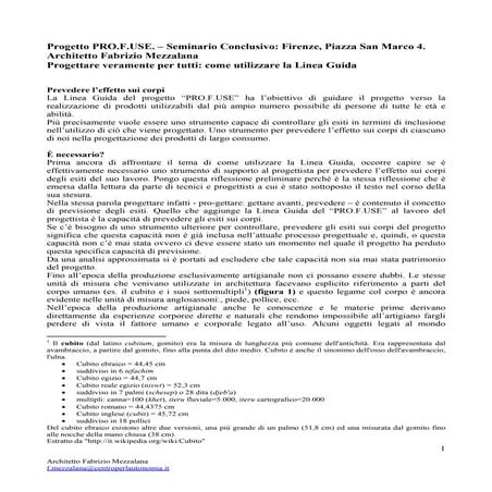 Come utilizzare la Linea Guida PRO.F.USE. | PDF