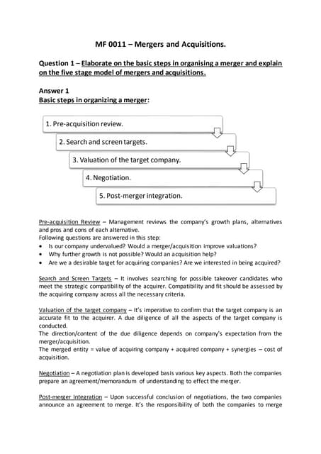 Art Of Being Acquired | PDF