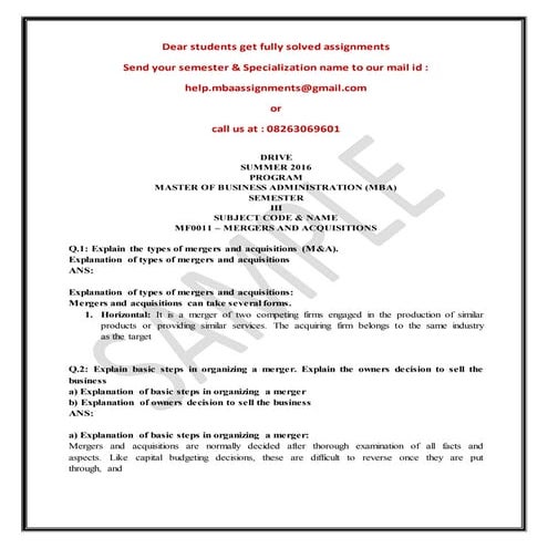 Presentation on Cross Border Mergers | PDF