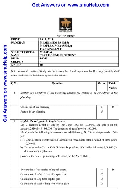 POB PAST PAPER | PDF
