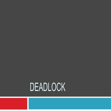 Deadlock | PPT