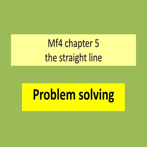 Mf4 chapter 5 problem solving ppt | PPT
