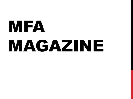 MFA Magazine | PPT