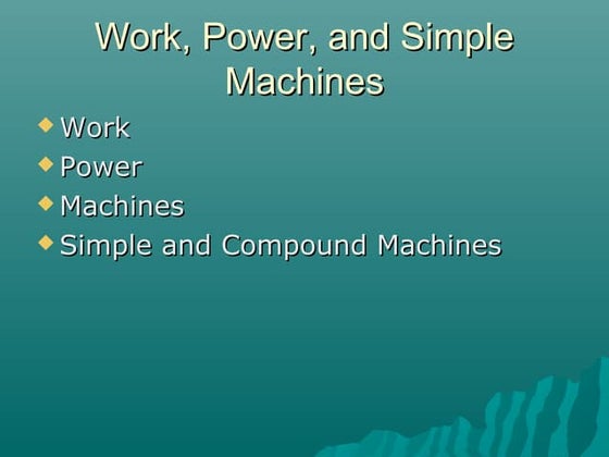 Science 5 (Simple Machines) | PPT