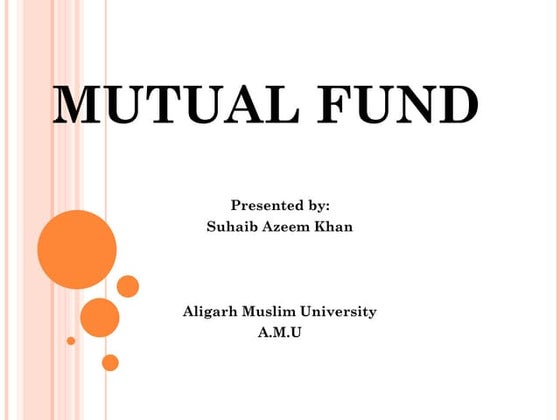 Mutual Fund Investment | PPT