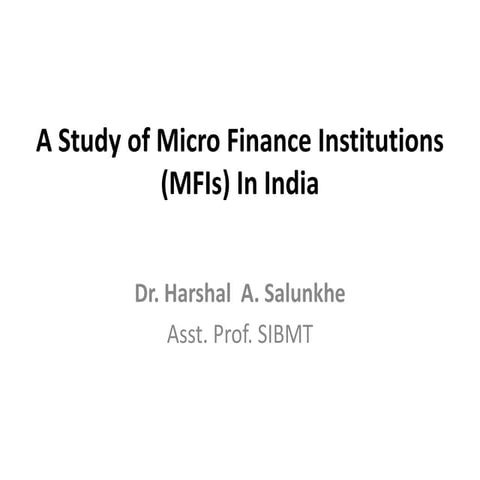Microfinance | PPT