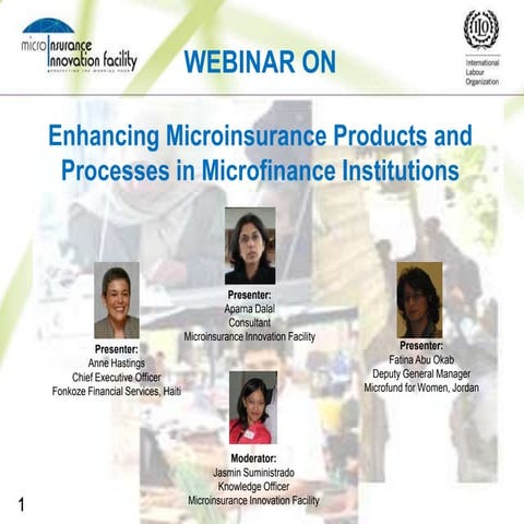 Enhancing Microinsurance Products and Processes in MFIs | PPTX