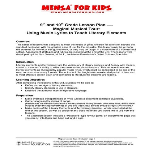 Mfk lessons musical-tour-all | PDF