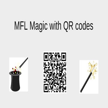 Mfl magic with qr codes | PPT | Web Development | Internet