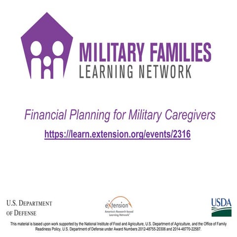 Financial Planning for Military Caregivers | PPT