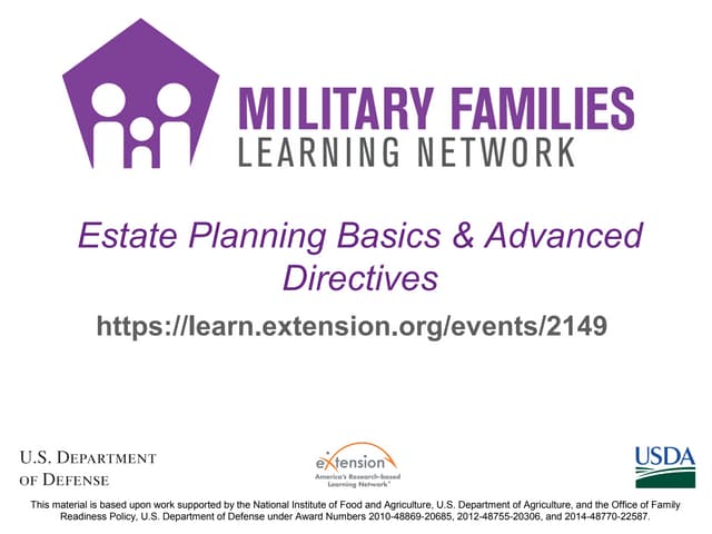 Estate planning 101 presentation | PPT