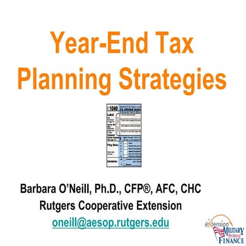 Year-End Tax Planning Strategies-12-14 | PDF