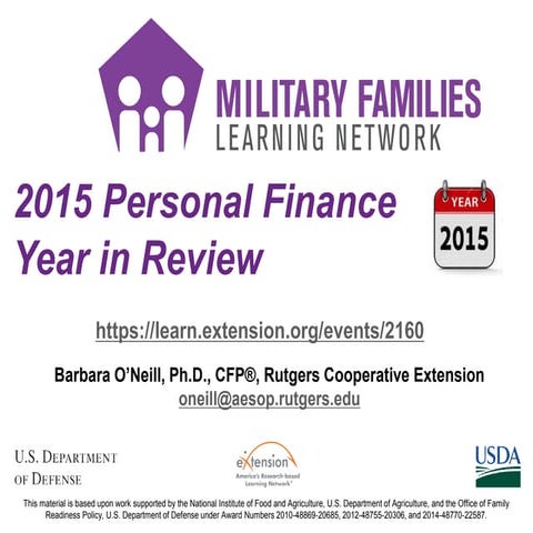 Personal Finance Year in Review-12-01-15 | PPT