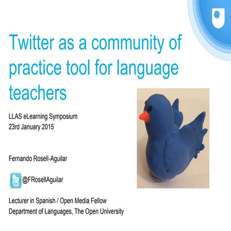 Twitter as a community of practice tool for language teachers | PPTX ...