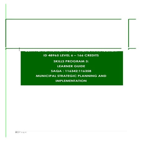 STRATEGIC PLANNING PROCESS IN LOCAL GOVERMENT | DOCX