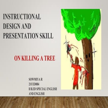 ON KILLING A TREE | PPTX