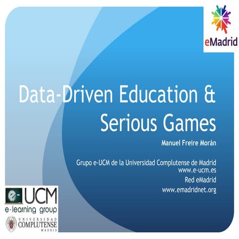 Data Driven Education and Serious Games | PPT