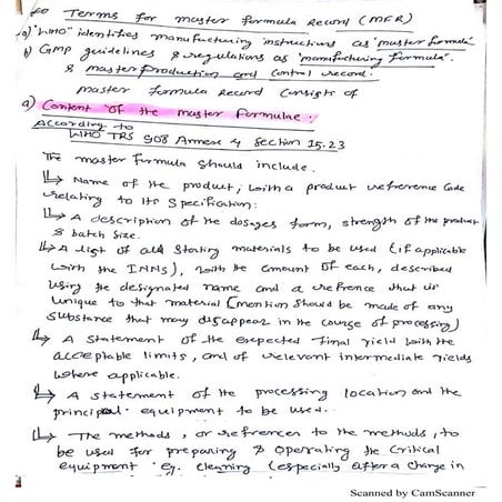 MFR (master formula record ) | PDF | Law