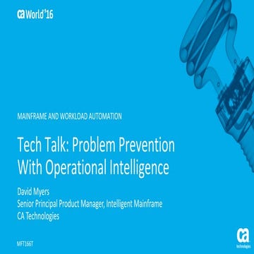 Tech Talk: Problem Prevention With Operational Intelligence | PDF