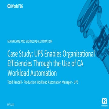 Case Study: UPS Enables Organizational Efficiencies Through the Use of ...