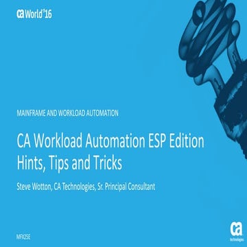 CA workload Automation Tool Power Point Presentation | PPTX