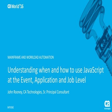 Pre-Con Ed: Understanding when and how to use JavaScript at the Event ...