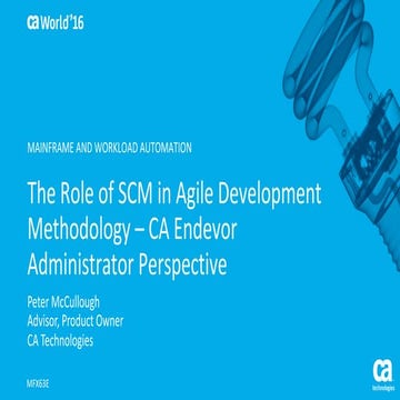 Pre-Con Ed: The Role of SCM in Agile Development Methodology: CA ...