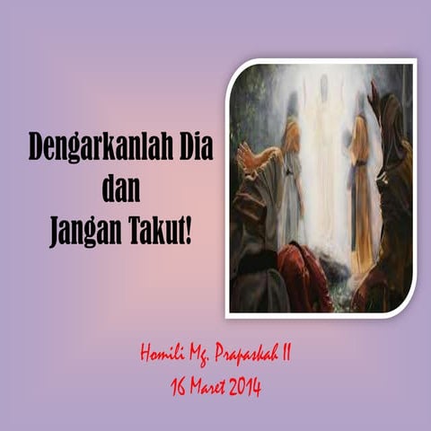 Mg. prapaskah ii a (16 mrt 2014) | PPTX