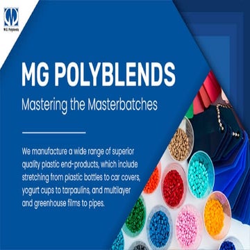 Tpu Colour Masterbatch - MG Polyblends | PPT