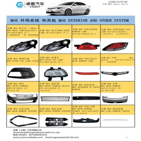 SAIC Mg6 catalog | PDF