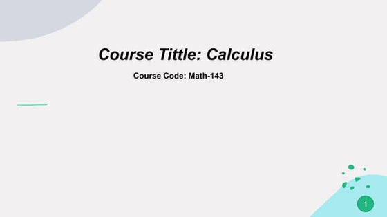 Lesson3.1 The Derivative And The Tangent Line | PPT