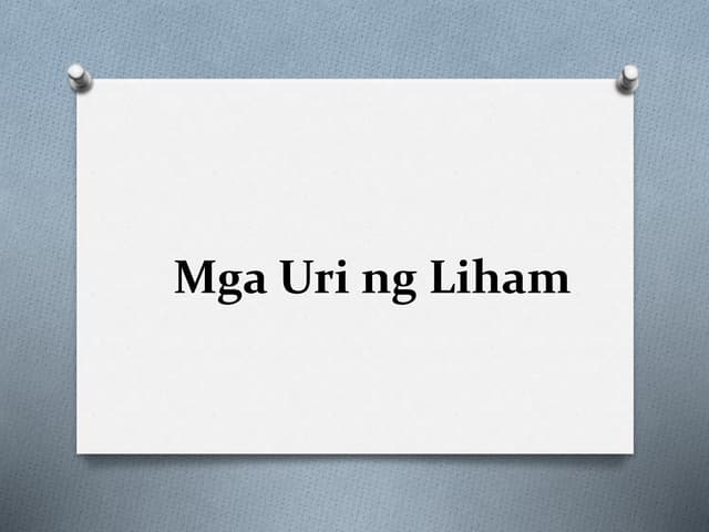 Mga uri ng liham | PPTX