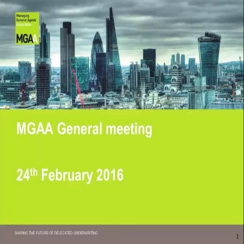 MGAA AGM February 2016 | PPT