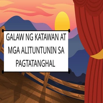 Mga Alituntunin sa Pagtatanghal.Grade 10pptx | PPTX