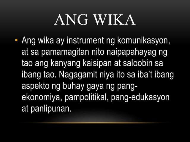 Mga layunin sa pagkatuto sa filipino | DOCX