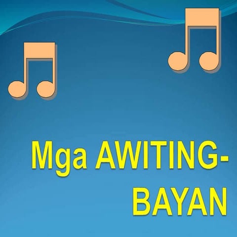 Mga Awiting Bayan