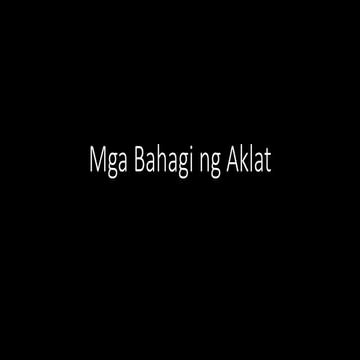 Bahagi ng aklat | PPTX