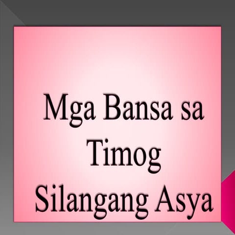 Map reading Mga Rehiyon sa Asya | PPTX
