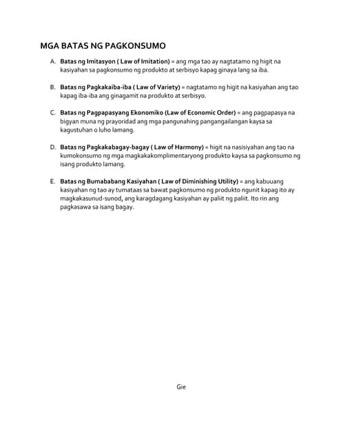 Batas na nangangalaga sa kapakanan ng mga mamimili | PPT