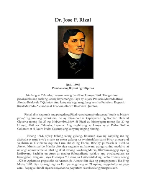 Angkan ni dr. jose p.rizal | PPTX