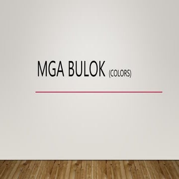 Mga bulok (colors) | PPTX