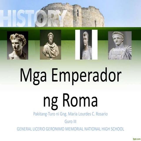 Mga emperador ng roma | PPTX
