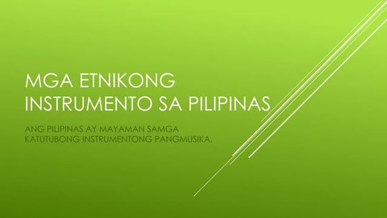 Mga Instrumentong Rondalya | PPT