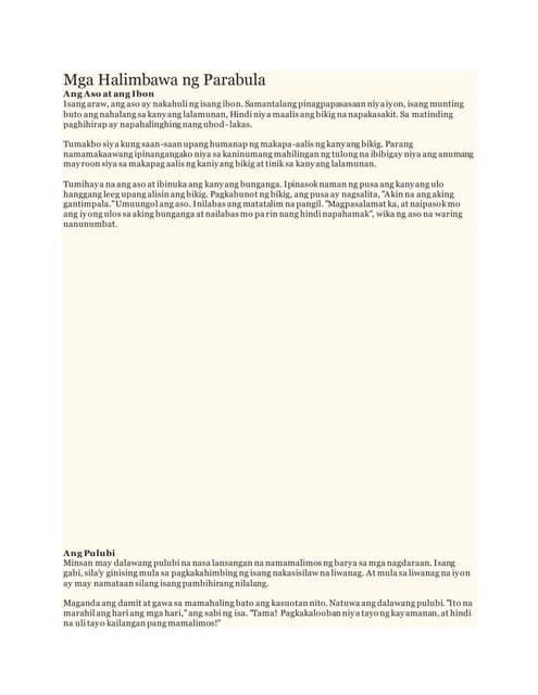 Filipino 9 Parabula | PPTX