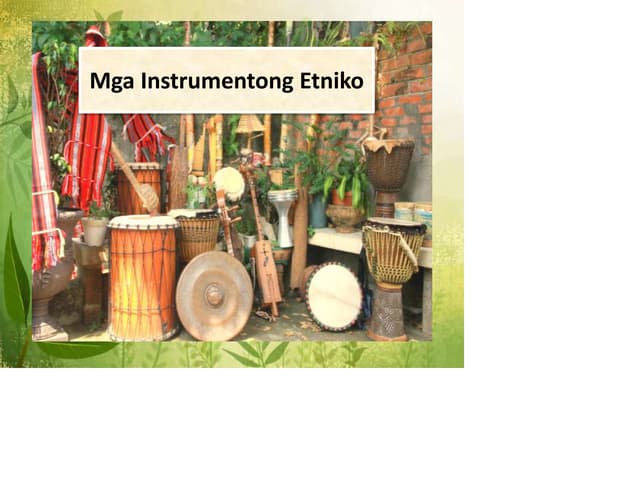 Musical instrument in mindoro palawan and visayas | DOCX | Music ...