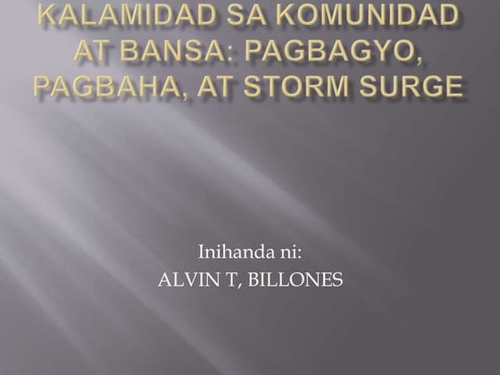 Kalamidad | PPTX