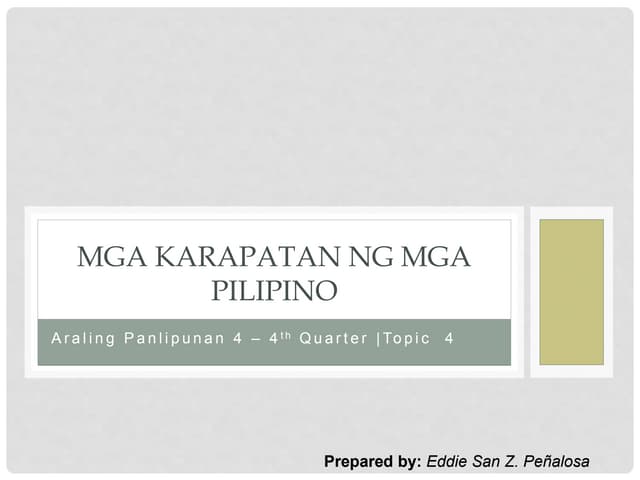 Mga Karapatan ng Bata | PPTX