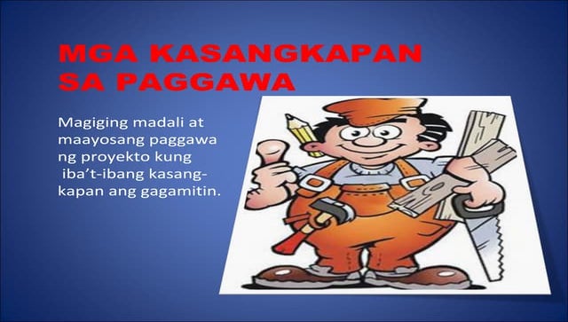 Mga Kagamitan Ng Karpintero With Name