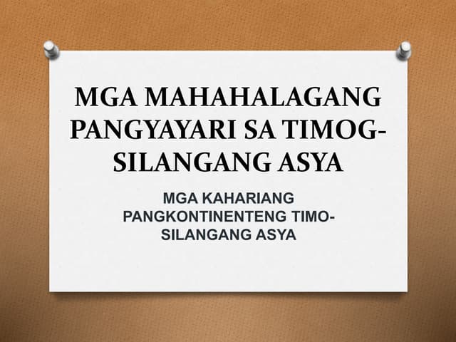 Mga bansa sa timog silangang asya | PPTX